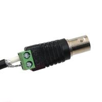 China Screw Terminal Block Coaxial Cat5 to BNC Female Video Balun Connector 12V 2 Pin for sale