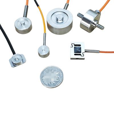 China Stainless Steel Miniature Button Load Cell 5N to 2000N Tension Compression Sensor for sale