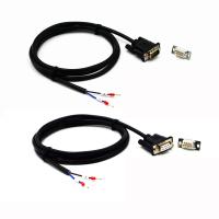 China DB9 Male Female RS485 Serial Port to 2-Pin Terminal Expansion Cable Custom Length for sale