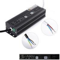 China DC 12V 60W Waterproof LED Driver Power Supply IP67 Aluminum Housing AC170-250V for LED Strip for sale