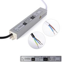 China DC 12V 20W Waterproof LED Driver Power Supply IP67 Aluminum Housing AC170-250V for LED Strip for sale
