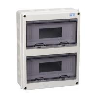 China HT 24 Way IP65 Waterproof Outdoor Electrical Enclosure Distribution Plastic Switch Box for sale