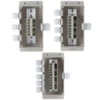 China Waterproof Cable Distribution Junction Box 158x90x60mm ABS Wall Mount with Connectors for sale