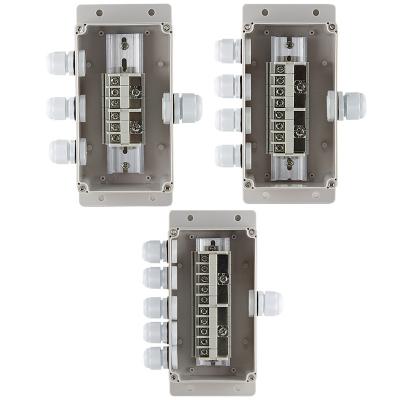 China Waterproof Cable Distribution Junction Box 158x90x60mm ABS Wall Mount with Connectors for sale
