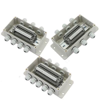 China Waterproof CCTV Junction Box 158x90x60mm ABS IP65 Wall Mount with PG9 Connectors for sale