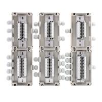 China Waterproof CCTV Junction Box 158x90x60mm ABS IP65 with Din Rail Terminal Blocks for sale