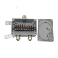China IP65 Waterproof Aluminum Junction Box 125x80x55mm with 10A Terminal Blocks 3 Way for sale