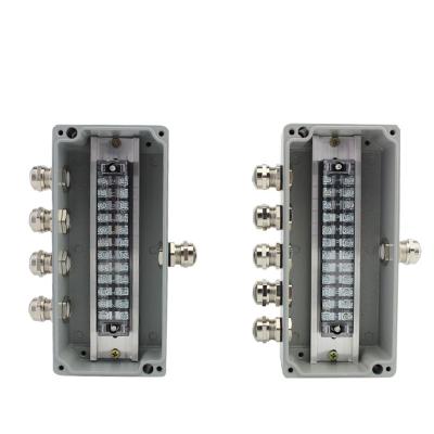 China Die Cast Aluminum Junction Box 170x80x56mm IP67 Waterproof with Terminal Blocks for sale
