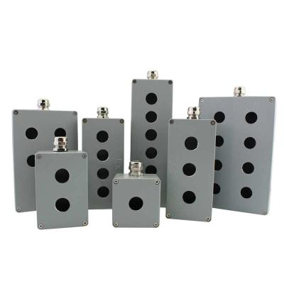 China Explosion Proof Pushbutton Switch Station Box Die Cast Aluminum IP65 0.30kg for sale