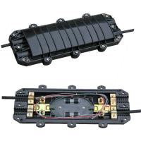 China Horizontal Fiber Optic Splice Closure 12-288 Core Waterproof IP68 2 in 2 out for sale