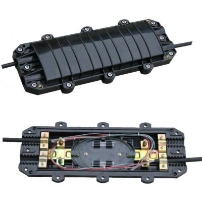 China Horizontal Fiber Optic Splice Closure 12-288 Core Waterproof IP68 2 in 2 out for sale