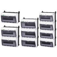 China IP65 Waterproof Outdoor Plastic Distribution Box 12-48 Way PC Enclosure for DIN Rail for sale