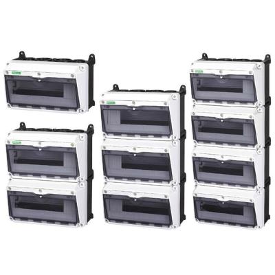 China IP65 Waterproof Outdoor Plastic Distribution Box 12-48 Way PC Enclosure for DIN Rail for sale