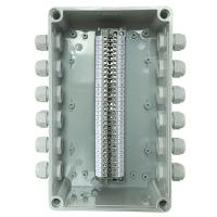 China PC Plastic Electrical Enclosure Junction Box 250x150x100mm with 30x UK2.5B Din Rail Terminal Blocks 32A for sale