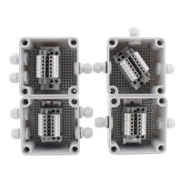 China Pastic Electrical Enclosure Cable Junction Box 100*100*75mm with Connectors Waterproof for sale