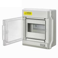China 6 Way IP65 Waterproof Outdoor Electrical Circuit Breaker Enclosure Distribution Box PC Material for sale