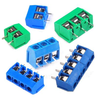 China 5.08mm Pitch PCB Mount Screw Crimp Terminal Block 2P 3P Jointable 300V 10A for sale