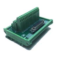 China Three Row DB44 D Sub Female socket terminal blocks breakout board adapter with 1 meter cable for sale