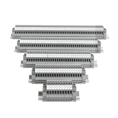 China UK2.5B Screw Terminal Blocks Kit 32A 690V DIN Rail Mounted Strips 6.2mm Wide for sale