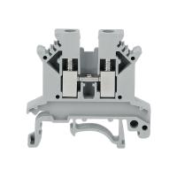 China UK2.5B DIN Rail Screw Clamp Terminal Block 4mm² 42.5mm Width Gray for sale