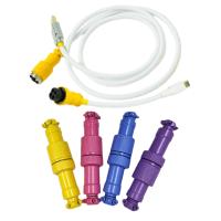 China Coloured GX12 GX16 Aviation Connector Male Female Socket Plug 4 Pin for Mechanical Keyboard Cable for sale