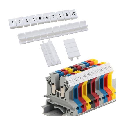 China ZB6 UK2.5B UK5N Din Rail Terminal Blocks with Number Printed 4mm² Screw Connection for sale