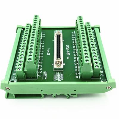 China SCSI 68 Pin Connector DIN Rail Mounting Type Terminal Blocks Adapter for sale