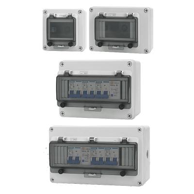 China Wall Mounted Plastic Enclosure Waterproof Circuit Breaker Box IP65 12 Way 16 Way for sale