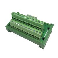 China DC24V 1 in 12 Out Power Distribution Terminal Block 25A Input Din Rail Mount 73mm for sale