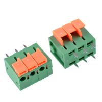 China 5.08mm Pitch PCB Spring Crimping Terminal Block 300V 10A Vertical Wiring 2-20 Pin for sale