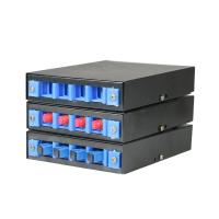 China 12 Port Fiber Optic Junction Box 19 Inch Rack Mount FC SC LC ST Adapter for sale