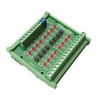 China TTL HTL Signals Converter Terminal Blocks Board 8 Ways for PLC NPN PNP 5V 24V Input for sale