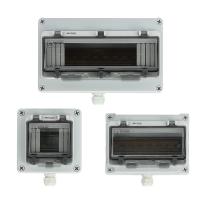 China Wall Mounted Plastic Enclosure IP67 Waterproof 6 Way 8 Way Circuit Breaker Box for sale