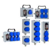 China IP65 Waterproof Outdoor Power Outlet Box PC Enclosure 100x100x86mm Custom for sale