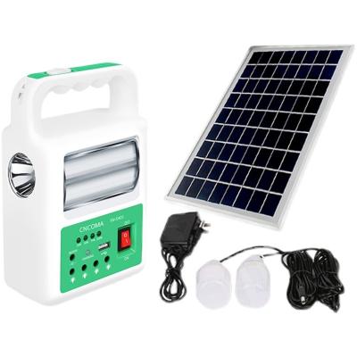 China Portable Solar Power Bank 20W Panel with 2 LED Lamps 12000mAh Battery Charger for Emergency Camping for sale