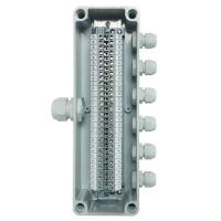 China IP65 Waterproof Cable Junction Box 80x250x70mm 6 Way Din Rail Terminal Block Kit 32A for sale