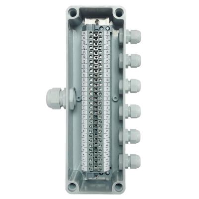 China IP65 Waterproof Cable Junction Box 80x250x70mm 6 Way Din Rail Terminal Block Kit 32A for sale