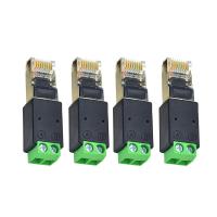 China RJ45 8P8C Male to RS485 Screw Terminal Block Adapter for Industrial Communication for sale