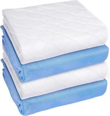 China Reusable Incontinence Protection with Plain Woven Microfiber Washable Adult Bed Pad for sale