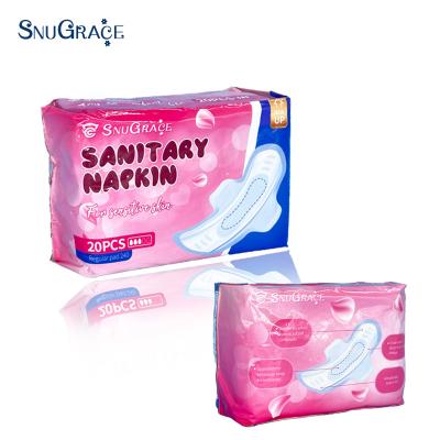 China 150MM-420MM Disposable Sanitary Napkins with Negative Ion Pure Cotton from SNUGRACE for sale