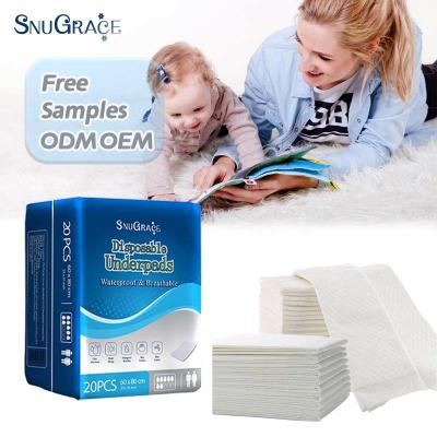 China Freely Samples Offered Disposable Underpad for Elderly Adult Bed Pads for sale