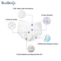 China SNUGRACE Direct Adult Diaper Pull Up Diaper Pants Fluff Pulp and 3D Leak Prevention for sale