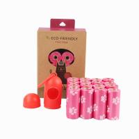 China Customized Design Biodegradable Compostable Dog Waste Bag Dispenser with Printed Logo for sale