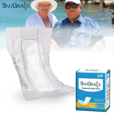 China Unisex SnuGrace Wholesome Adult Disposable Diaper Pad with Thickened and Dry Surface for sale