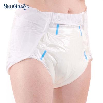 China Non Woven Fabric 65G-200G Super Absorbent Incontinence Elderly Diapers Unisex 4000ml for sale