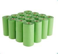 China Green Lemon Scent Smell Recycled Waste Vest Pet Dog Poop Bag Set For Dogs for sale
