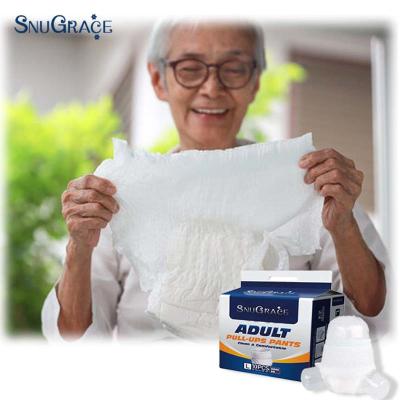 China Anti-Leak Elderly Diapers with 3D Leak Prevention SnuGrace Disposable Period Pants for sale