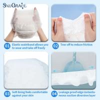 China Anti-Leak Elderly Diapers with 3D Leak Prevention SnuGrace Disposable Period Pants for sale
