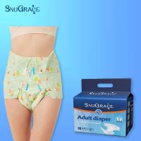 China Super Speed Absorbency Printed Adult Diaper with Color Pattern and Quick Spreading for sale