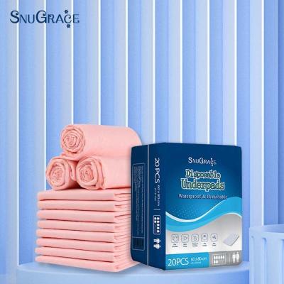 China Printed Adult Care Disposable Underpad for Customer's Requirement Waterproof Bed Pad for sale